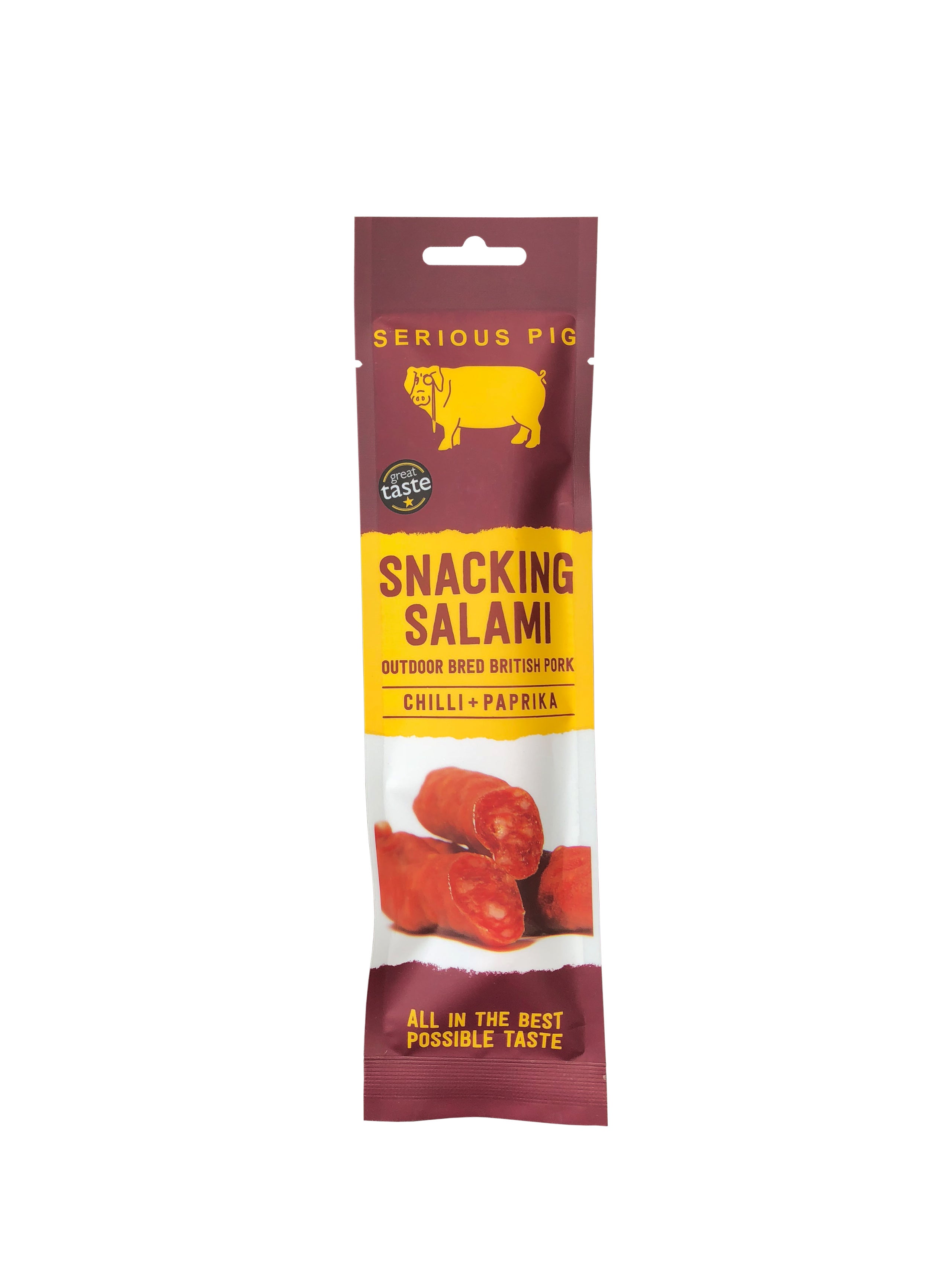 Serious Pig Chilli & Paprika Snackalami | The Hatchery Farm Shop